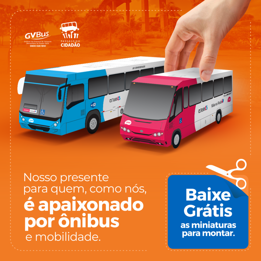 Miniaturas do Transcol para imprimir e montar - GVBus